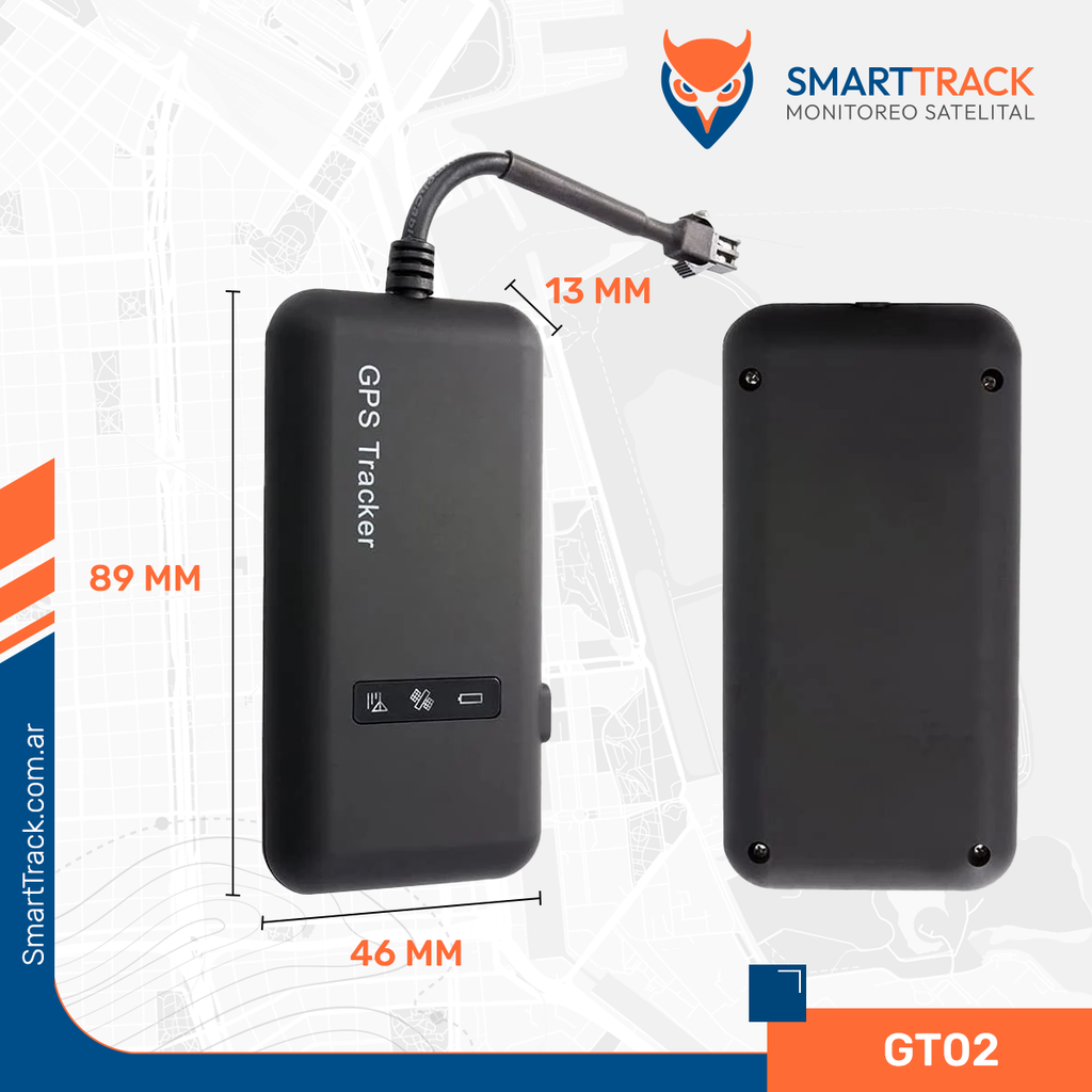 Smarttrack GPS GT02 | Smarttrack - Rastreo satelital y Control de flotas